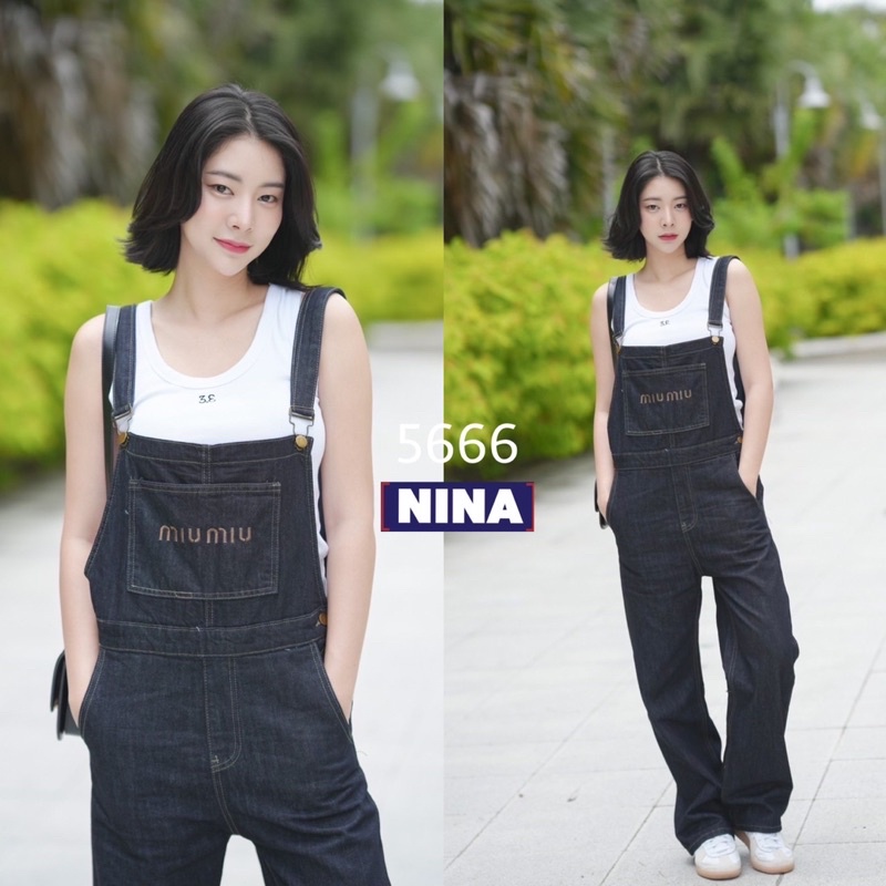 STF_SHOP 5666 Oversized Bib Korean Work Imported Comes With Details ...