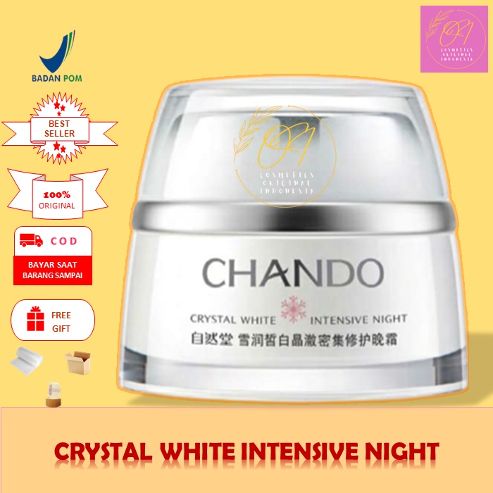 HITAM (100% Original) Chando Crystal White Crystal Intensive Night ...