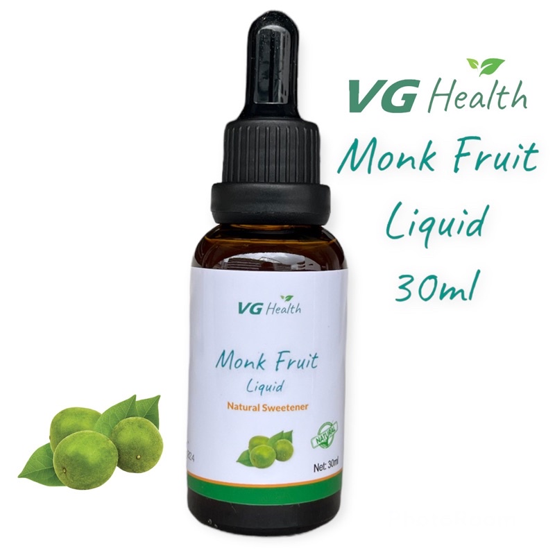 VG Health, 30ml Liquid Monk Fruit, Natural (Zero Calorie) Sweetener ...