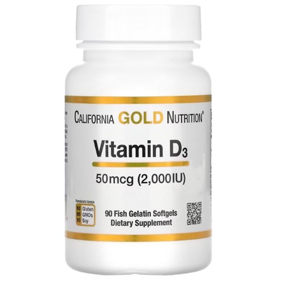[SG] California Gold Nutrition Vitamin D3 2000IU / 5000IU 90 Softgels ...