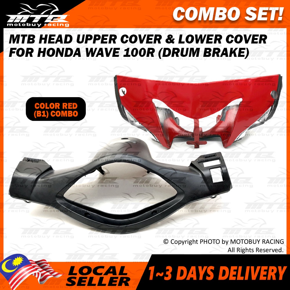 COMBO SET! MTB HEAD UPPER COVER & LOWER COVER FOR HONDA WAVE 100R (DRUM ...