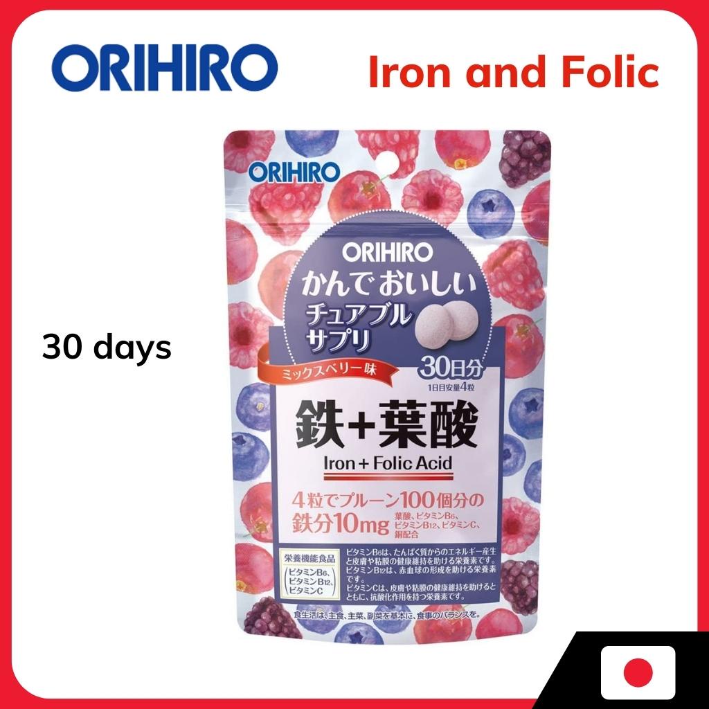 (Direct from Japan) ORIHIRO Chewable supplement iron + folic acid 30 ...
