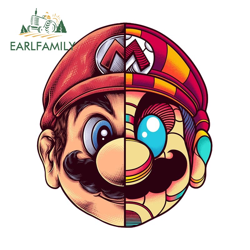 EARLFAMILY 13cm x 11.1cm for Super Marry Sticker Anime Car Decal Big ...