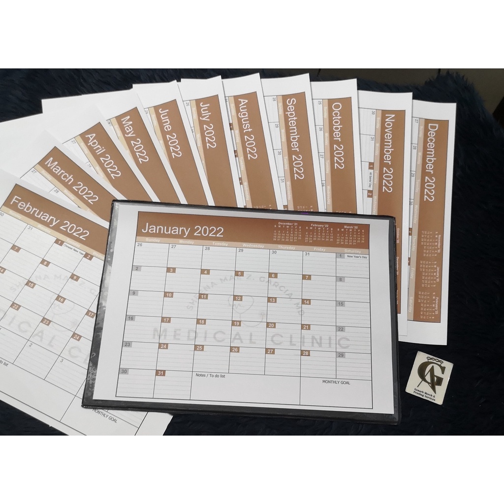 Desk/Table Planner Calendar 2025 (Monthly) A4 Size - 8.3x11.7 inches ...