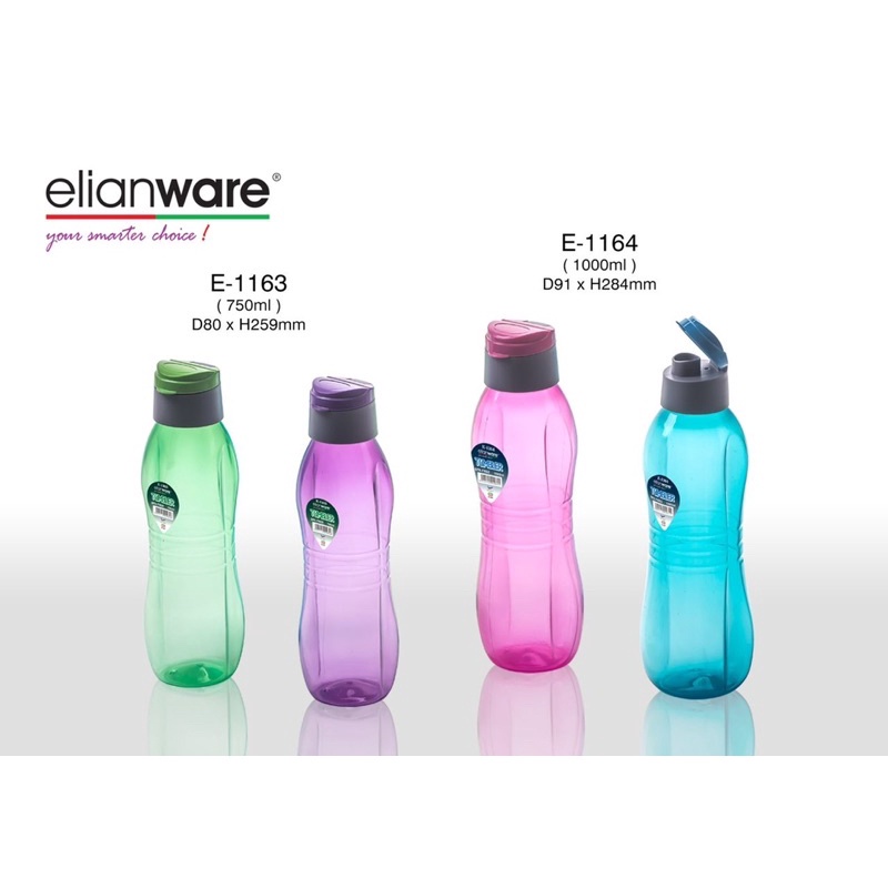 ELIANWARE TUPPERWARE WATER BOTTLE TUMBLER BPA FREE | Shopee Singapore