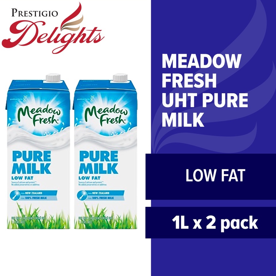 Meadow Fresh UHT Low Fat Milk 1L - Bundle of 2 | Shopee Singapore