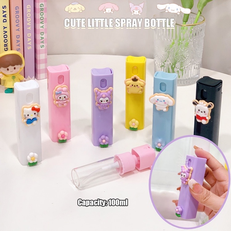 10Ml Sanrios Anime Small Empty Spray Bottles Cute Hello Kitty Kuromi ...