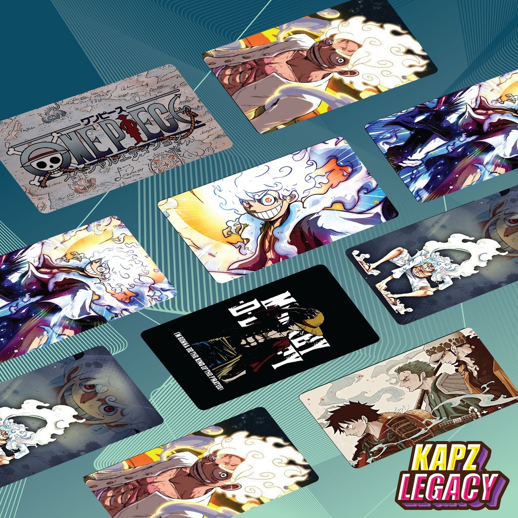 KapzLegacy One Piece Anime Sticker Card Cover Skin Access Touch n Go ...