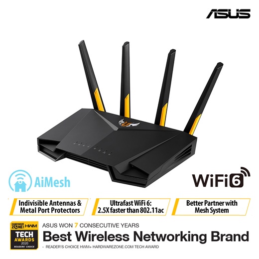 ASUS TUF Gaming AX3000 WiFi 6 Router | Shopee Singapore