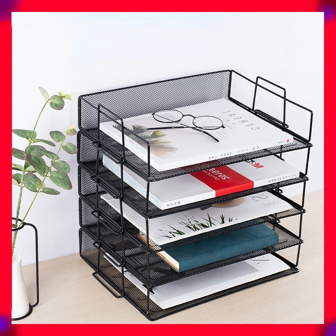Metal Wire Mesh Storage Holder Desk Document File Organizer Tray ... Metal Wire Mesh Storage Holder Desk Document File Organizer Tray ...