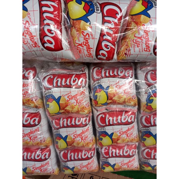 Chuba Cheese Flavor Cassava Chips (1 bal contains 20 pcs) | Shopee ...