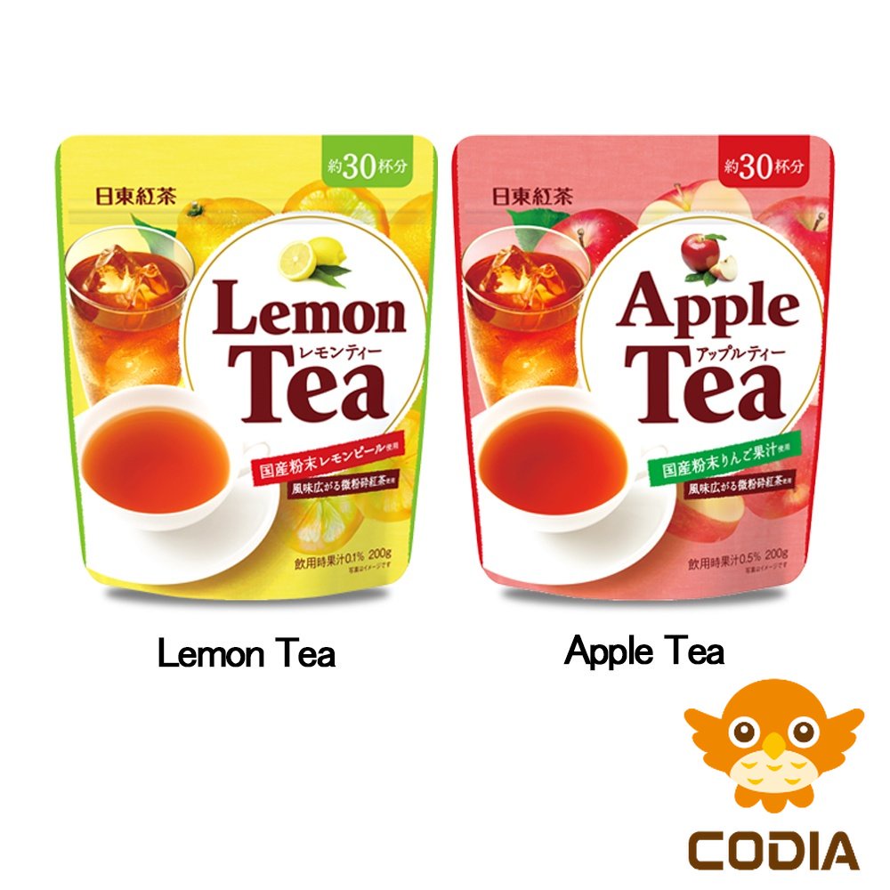 Nitto Tea Lemon Tea / Apple Tea - 30 servings [200g] (Made in Japan ...