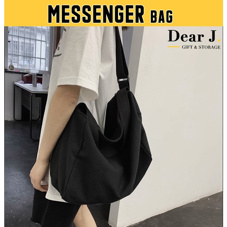 Messenger bag / Canvas Bag / Sling bag [Dear J] | Shopee Singapore