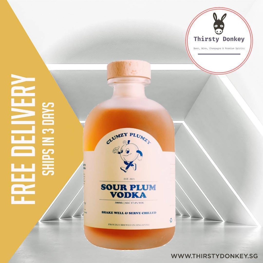 Clumzy Plumzy Sour Plum Vodka 500ml | Shopee Singapore