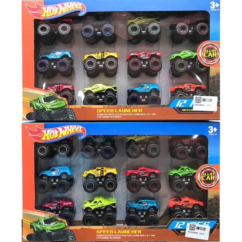 Hot Wheel Monster Trucks 12 PCS | Shopee Singapore