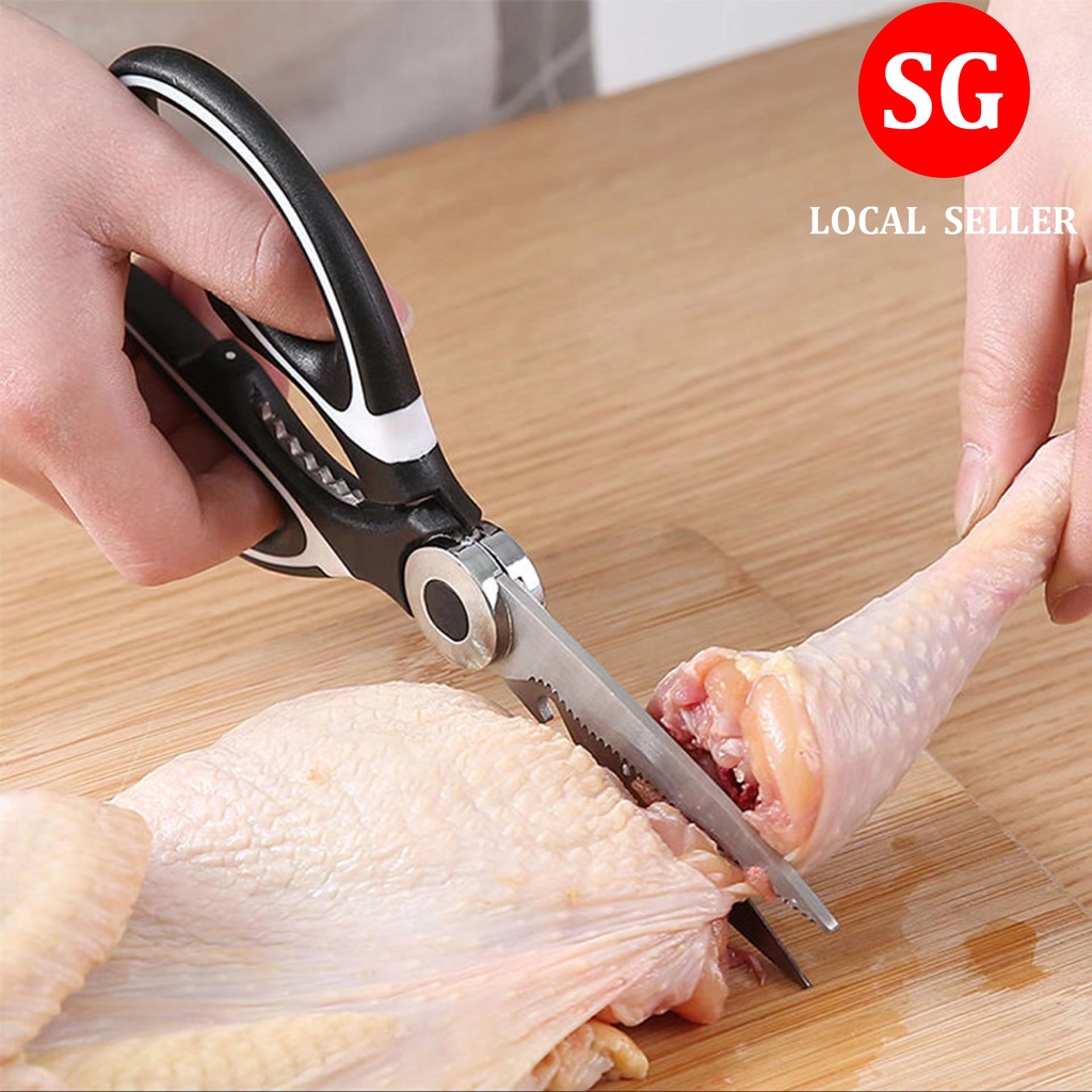 🇸🇬【SG stock】5 in1 Multi Purpose Kitchen Scissors Ultra Sharp Premium ...