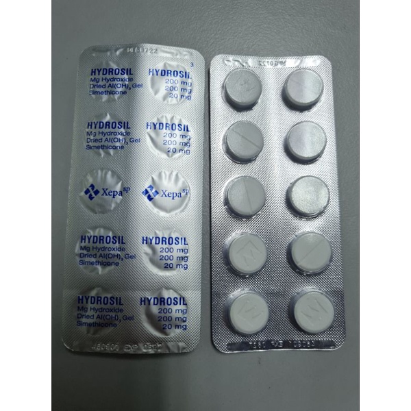 Hydrosil Chewable Antacid Tablet 10's Xepa | Shopee Singapore