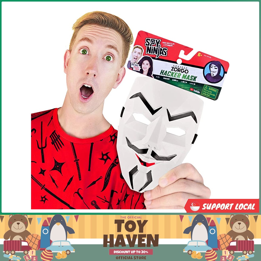 [sgstock] Spy Ninjas Project Zorgo Mask , White | Shopee Singapore