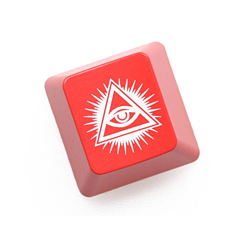 KeycapMechanical keyboard personality translucent esc keycap f area red ...