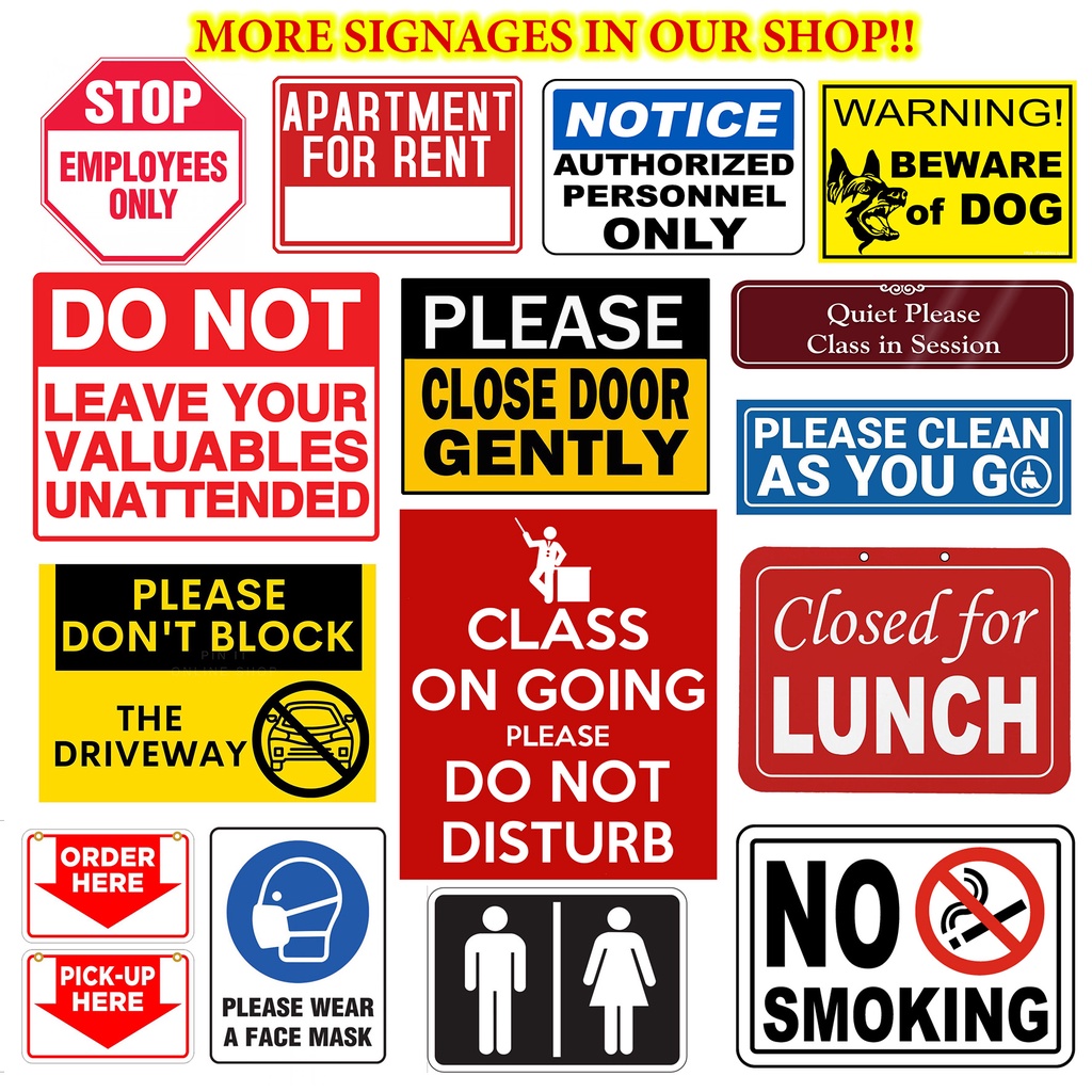 No Littering Keep Clean Sign - Laminated Signage - A4 Size | Shopee ...