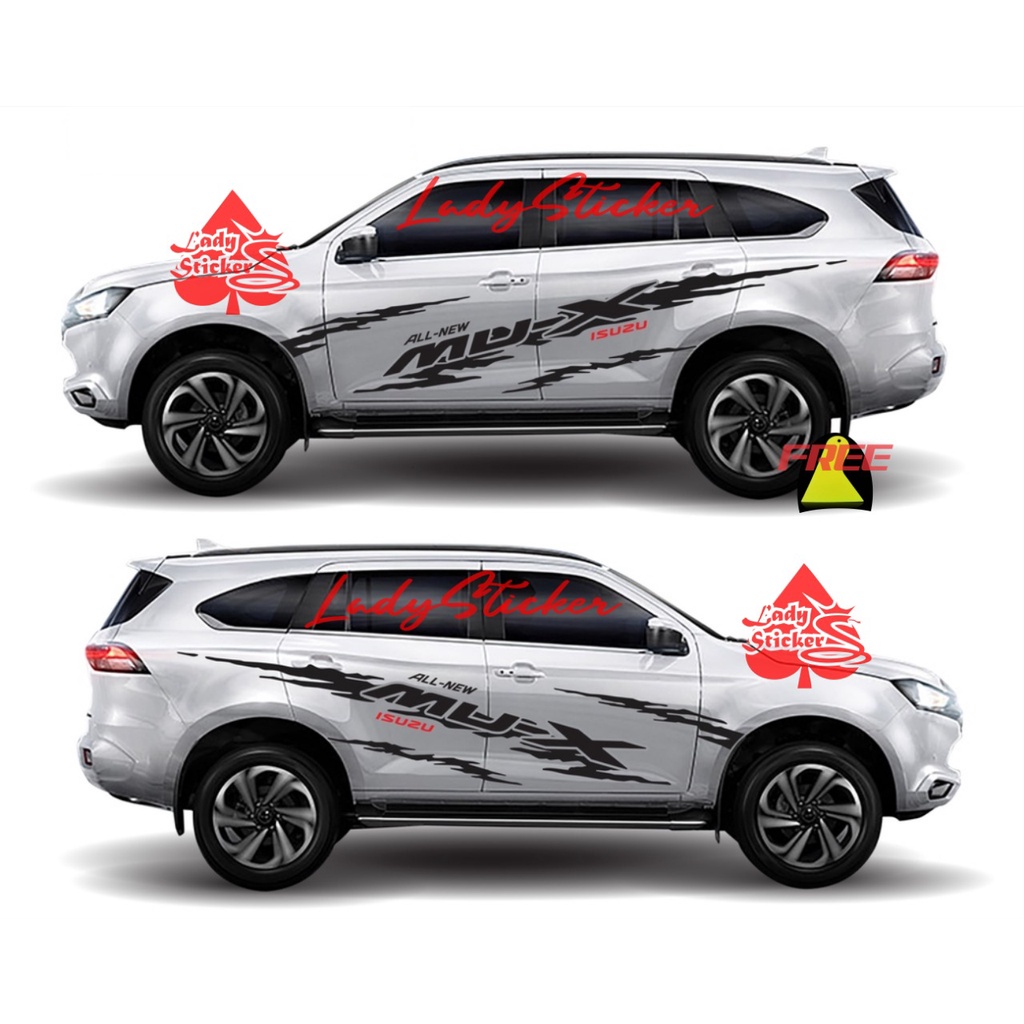 Cutting MU-X CAR STICKER LATEST ISUZU MU-X CAR STICKER | Shopee Singapore