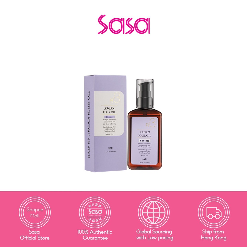 Raip R3 Argan Hair Oil Elegance 100ml | Shopee Singapore