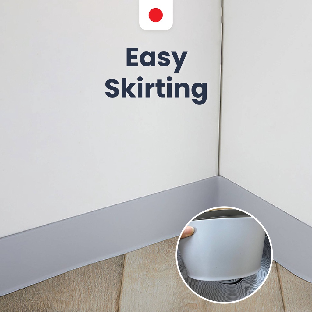 Lovehouse226 Toli and Sangetsu easy skirting baseboard flooring sticker ...