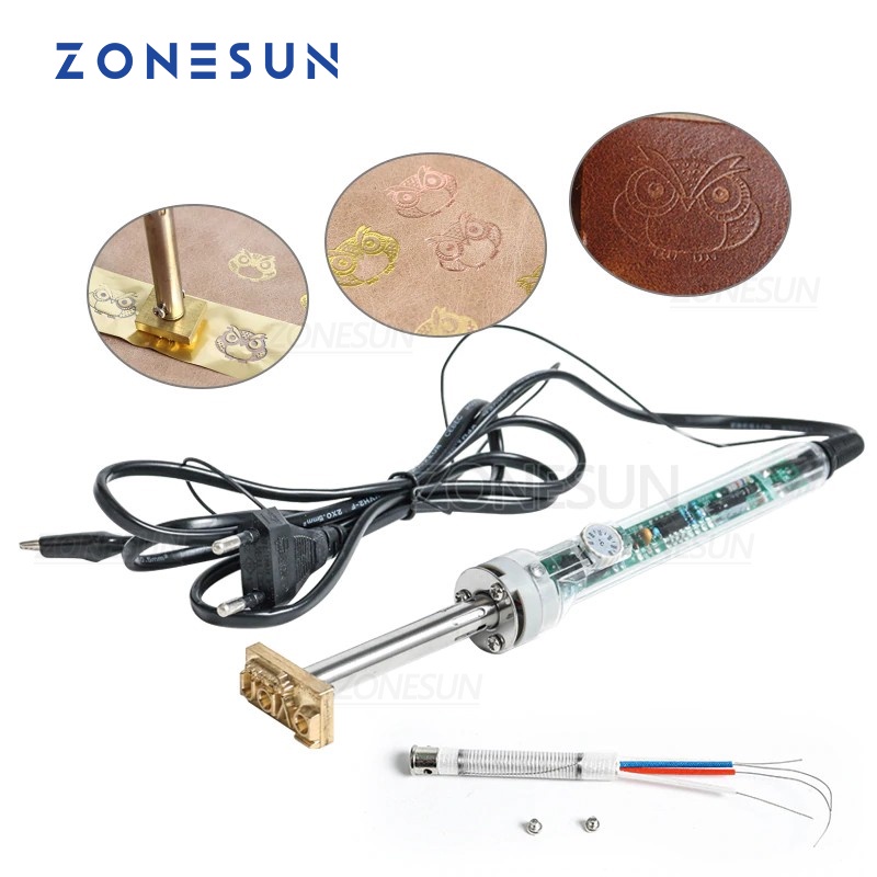 Zonesun 60W Handheld Portable Soldering Ironing Branding Machine Hot ...