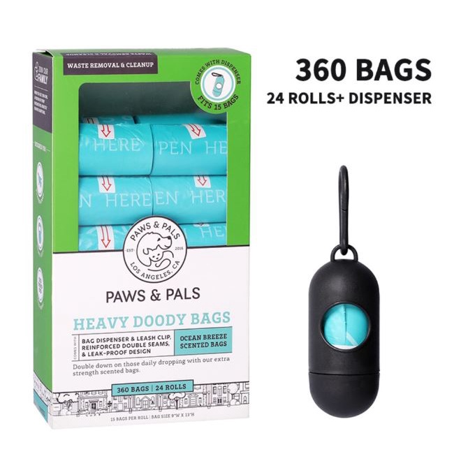 [Lava.Pet] LOVENCARE Paws & Pals Heavy Doody Dog Waste Bags Leak Proof ...