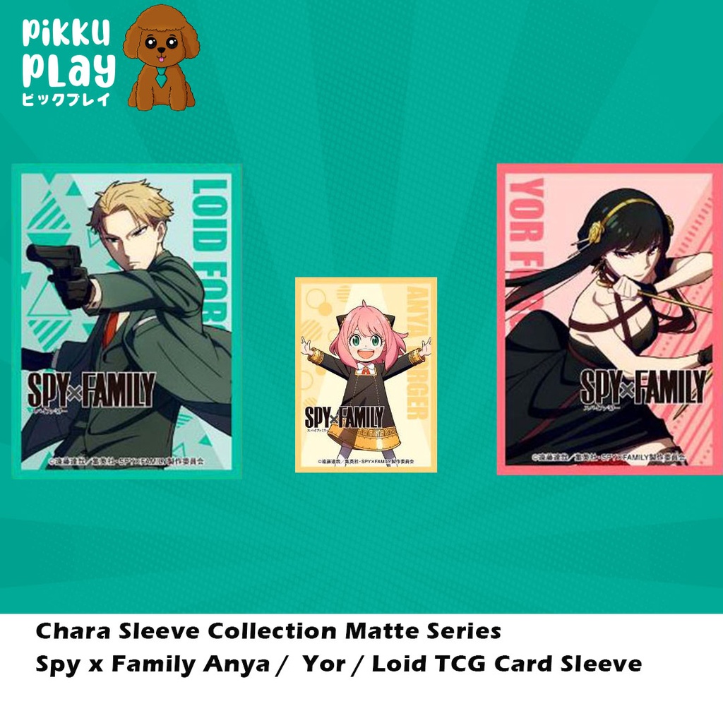 Chara Sleeve Collection Matte Series Spy x Family Anya / Yor / Loid TCG Card Sleeve | Shopee ...