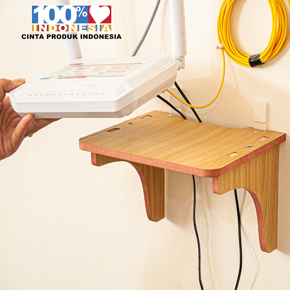 Multipurpose Minimalist MDF Modem/Wifi Decoder Wall Hanging Shelf ...