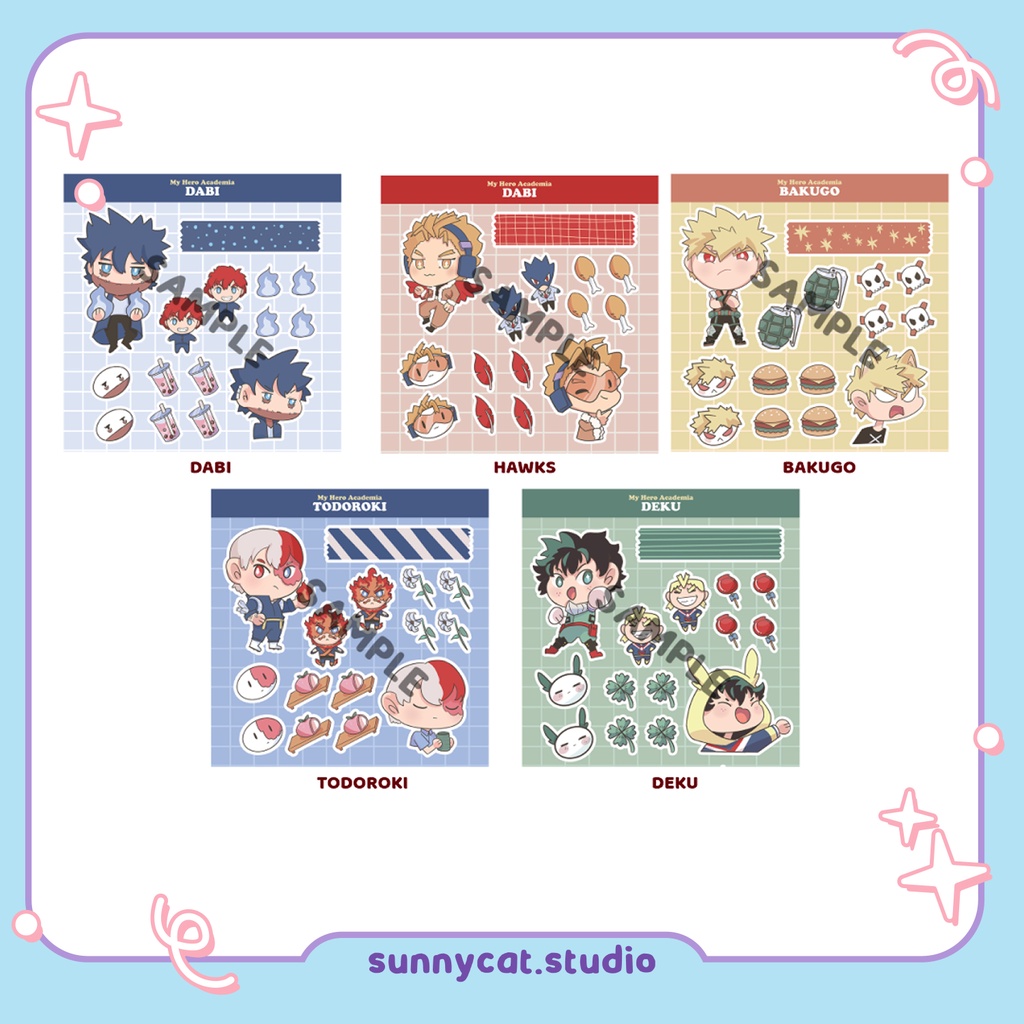 Boku No Hero Academia Sticker | Shopee Singapore