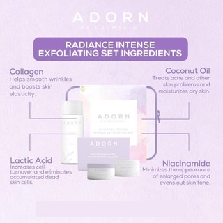 Adorn Skin Care Set by Calmskin Body Wash Whitening Soap Sunscreen Gel ...