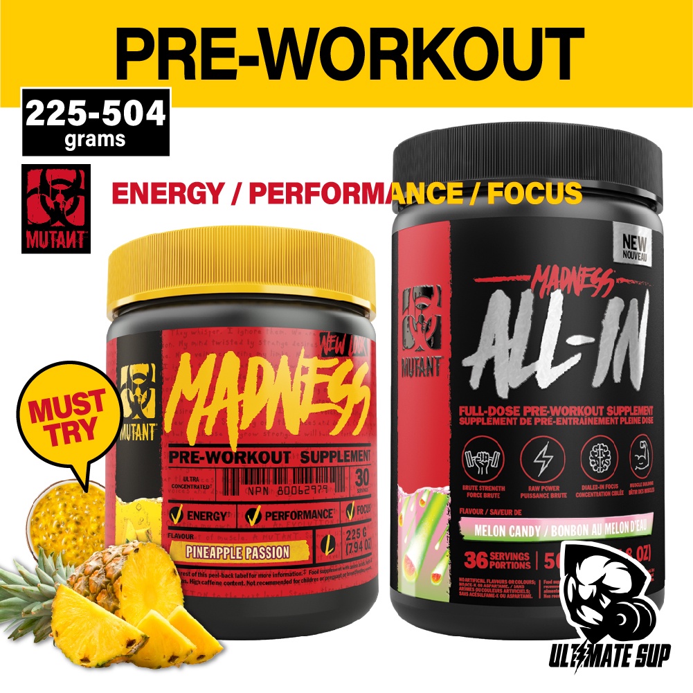 Mutant MADNESS, Pre-workout Supplement, Increase Energy, Improve Focus ...