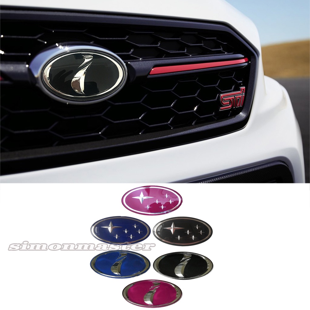 Modified Acrylic Car Front Grill Emblem Sticker Auto Decorative Badge ...