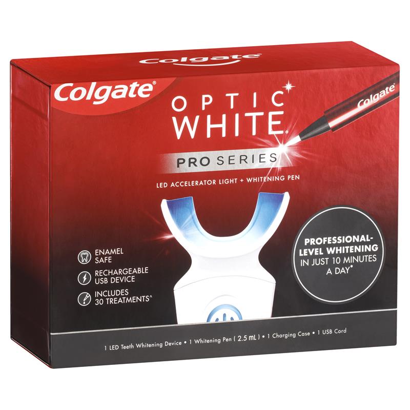 Colgate Optic White Pro Series LED Device and Teeth Whitening Kit ...