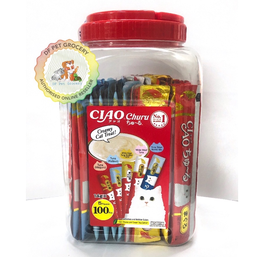 Ciao Chu ru - Ciao Stick 14g x 100 pcs ( Tuna Variety) TSC-100L - Ciao ...