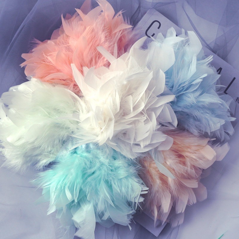 Turkey feather piece feather cloth skirt lace feather wall feather lamp ...