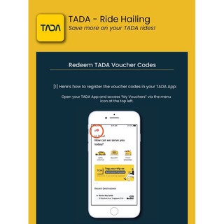 TADA SGD8 Voucher Code | Shopee Singapore