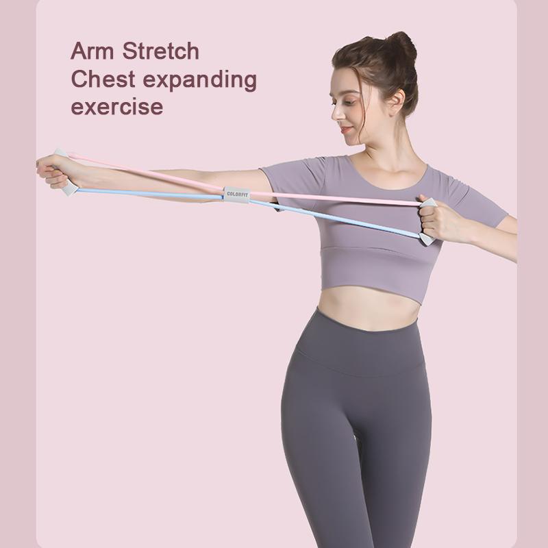 Women's Back Exercise Stretch Elastic Band Yoga Stretch Chest Eight ...