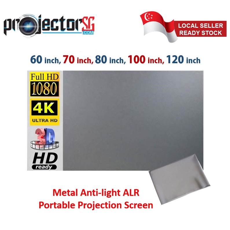 Metal Anti-light Portable Projection ALR Screen Simple Folding 16:9 ...