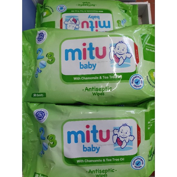 (Bundle Of 3) Mitu Baby Wet Tissue Antiseptic 50 sheets Mitu Baby Wipes ... (Bundle Of 3) Mitu Baby Wet Tissue Antiseptic 50 sheets Mitu Baby Wipes ...