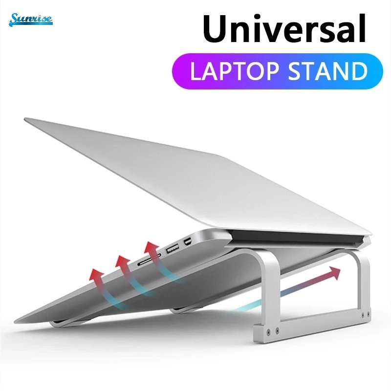 Adjustable Aluminum Laptop Stand Portable Anti-skid Notebook Bracket PC ...