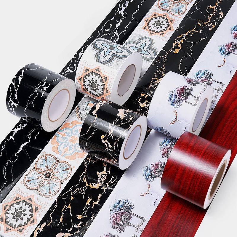 Skirting Line Wall Self-adhesive Sticker Baseboard Belt Stickers ...