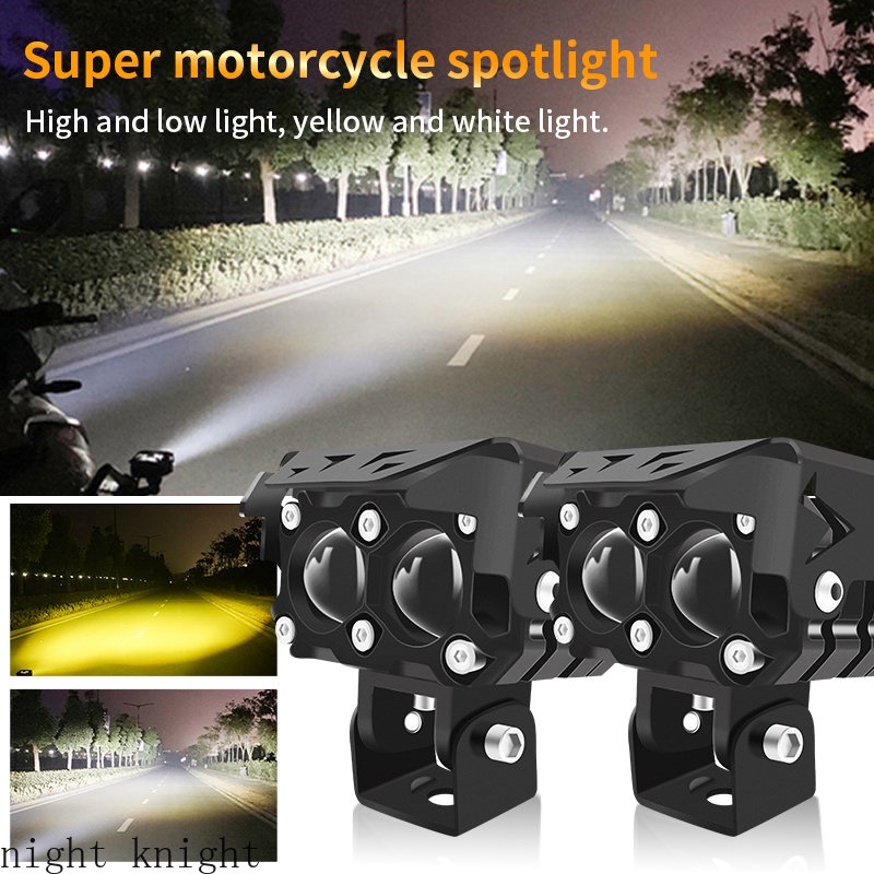 Square LED Work Light Bar Spot Pods Driving LED Light Bar Fog Amber ...
