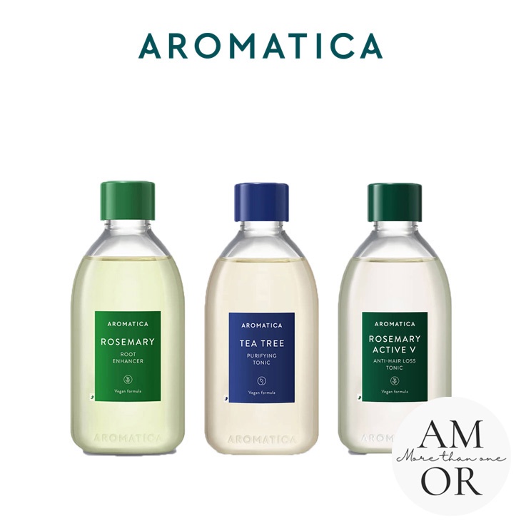 [Aromatica] Hair Tonic 3 types (Rosemary/Tea Tree/Active V) | Shopee ...