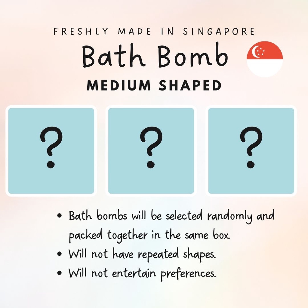 Shaped Bath Bombs Handmade in SG (140-180g) | Shopee Singapore