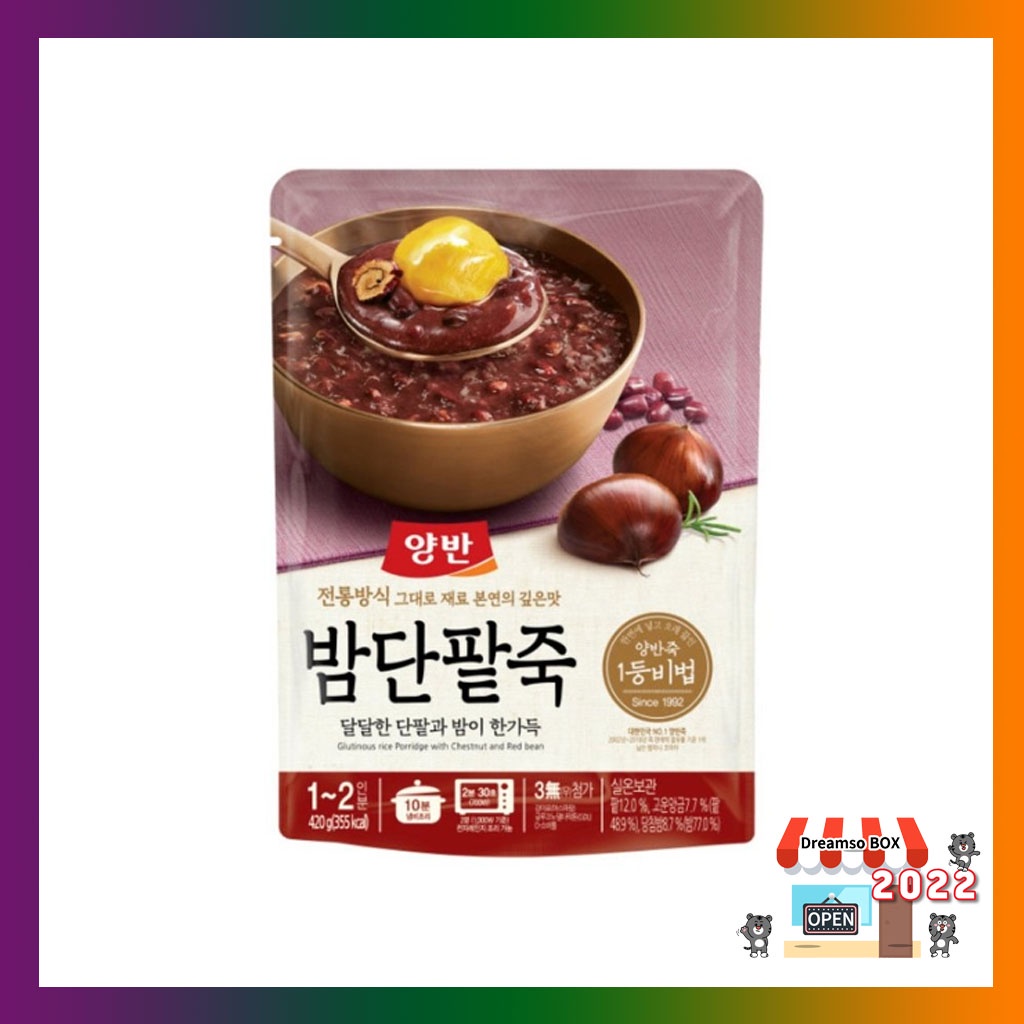 DONGWON Yangban Chestnut Red Bean Porridge 420g/ Healthy Food/ Korean ...