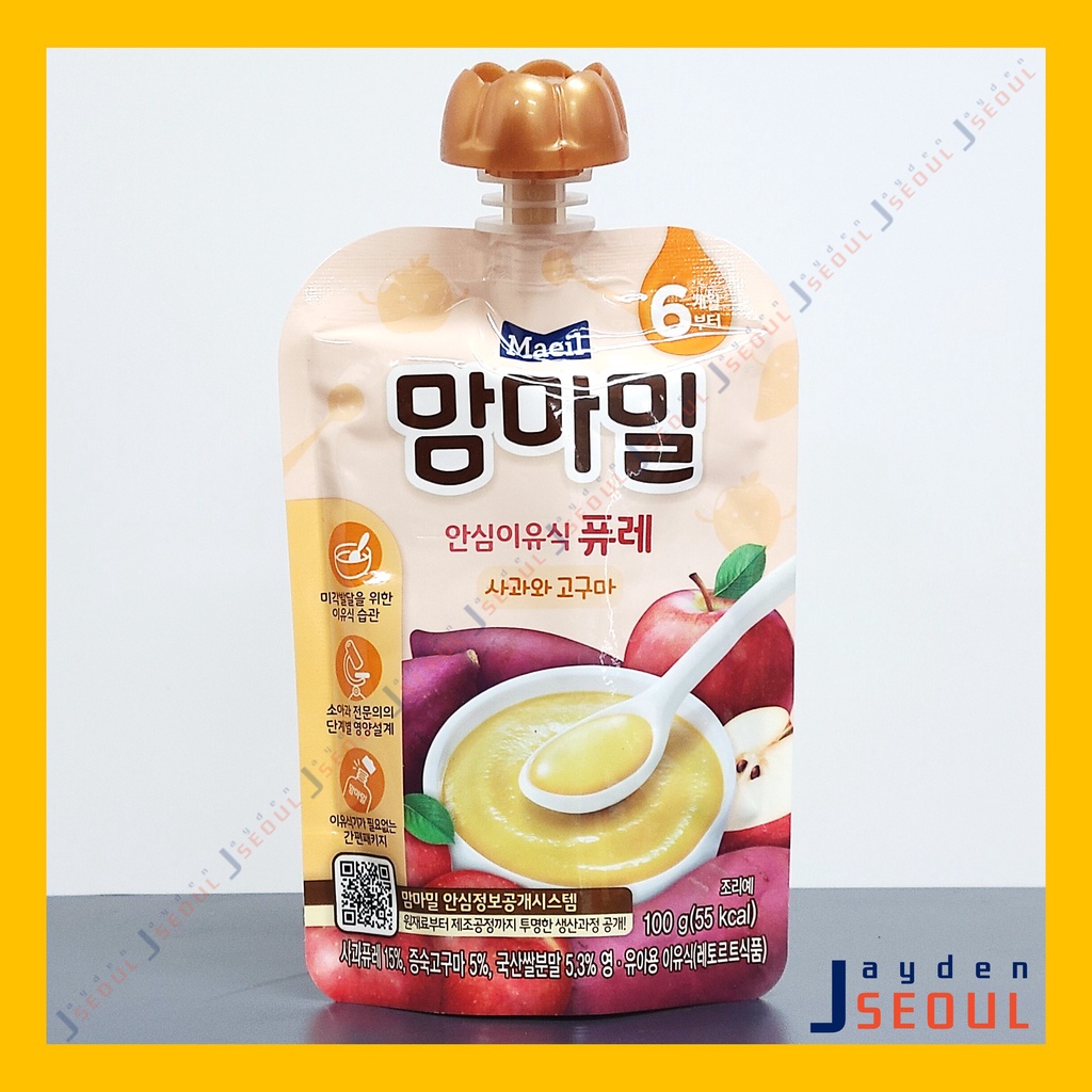 KOREAN BABY MEAL PORRIDGE & PUREE POUCH (6M+, 9M+, 12M+, 15M+) MAEIL iVenet ILDONG NAMYANG ...