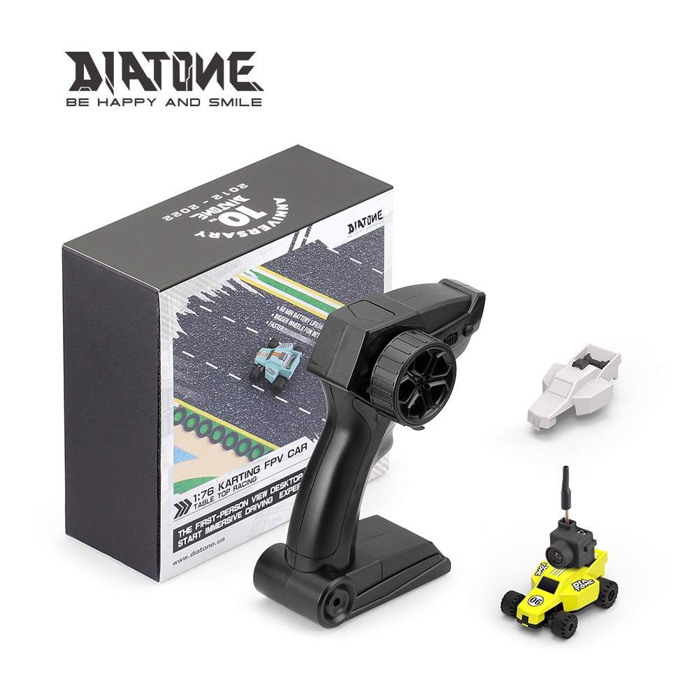 DIATONE 1:76 Q33 Karting FPV RC Car Kit Sports Desktop Table Racing Car ...